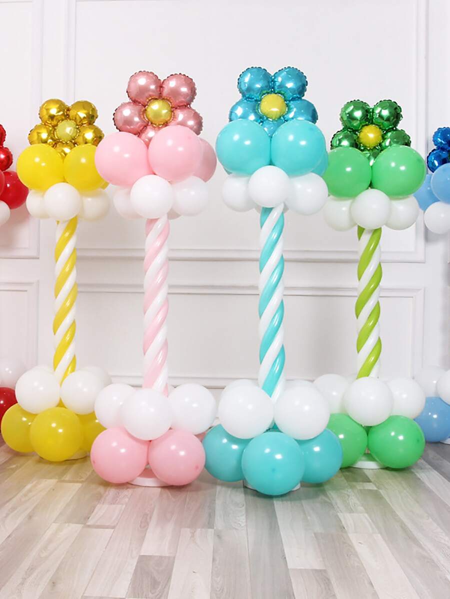 2pcs/set Plain Balloon Modeling Rack, White Balloon Stand For Party ...