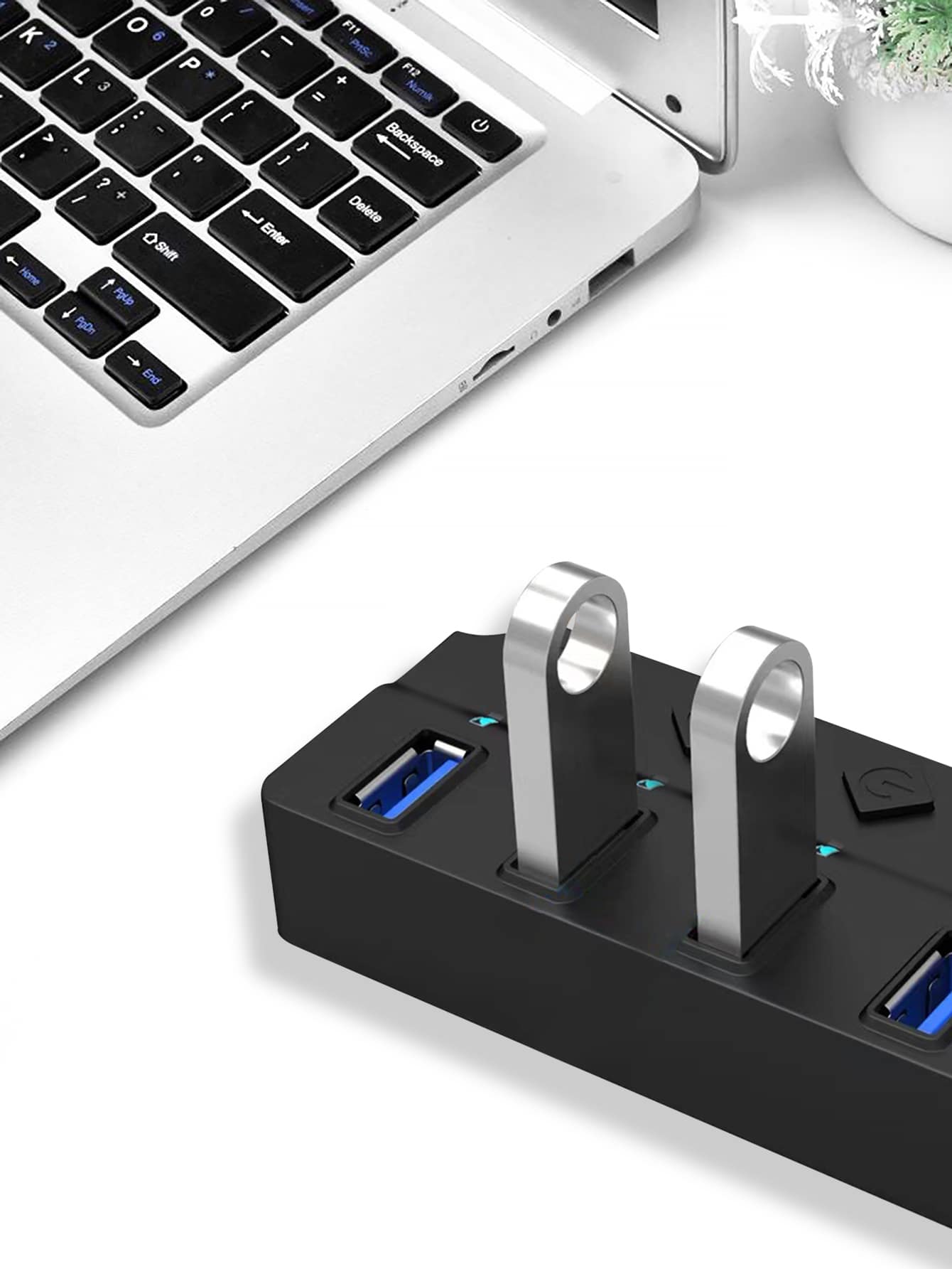 4-Port USB 3.0 HUB Splitter With LED Power Indicator And Switch (26CM ...