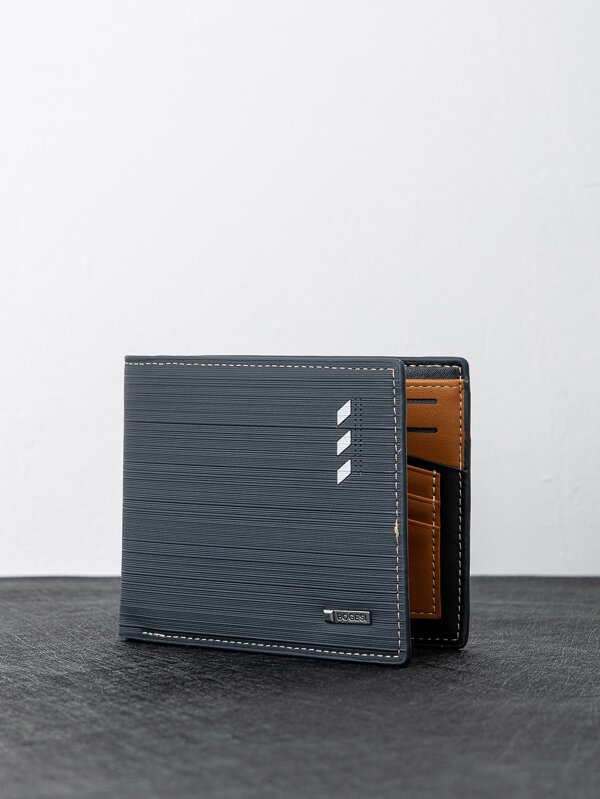 Men Minimalist Small Wallet Credit Card Small Purse ID Window Bi-fold ...