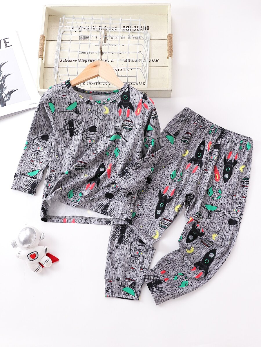 SHEIN Camiseta con estampado de astronauta de dibujos animados con ...