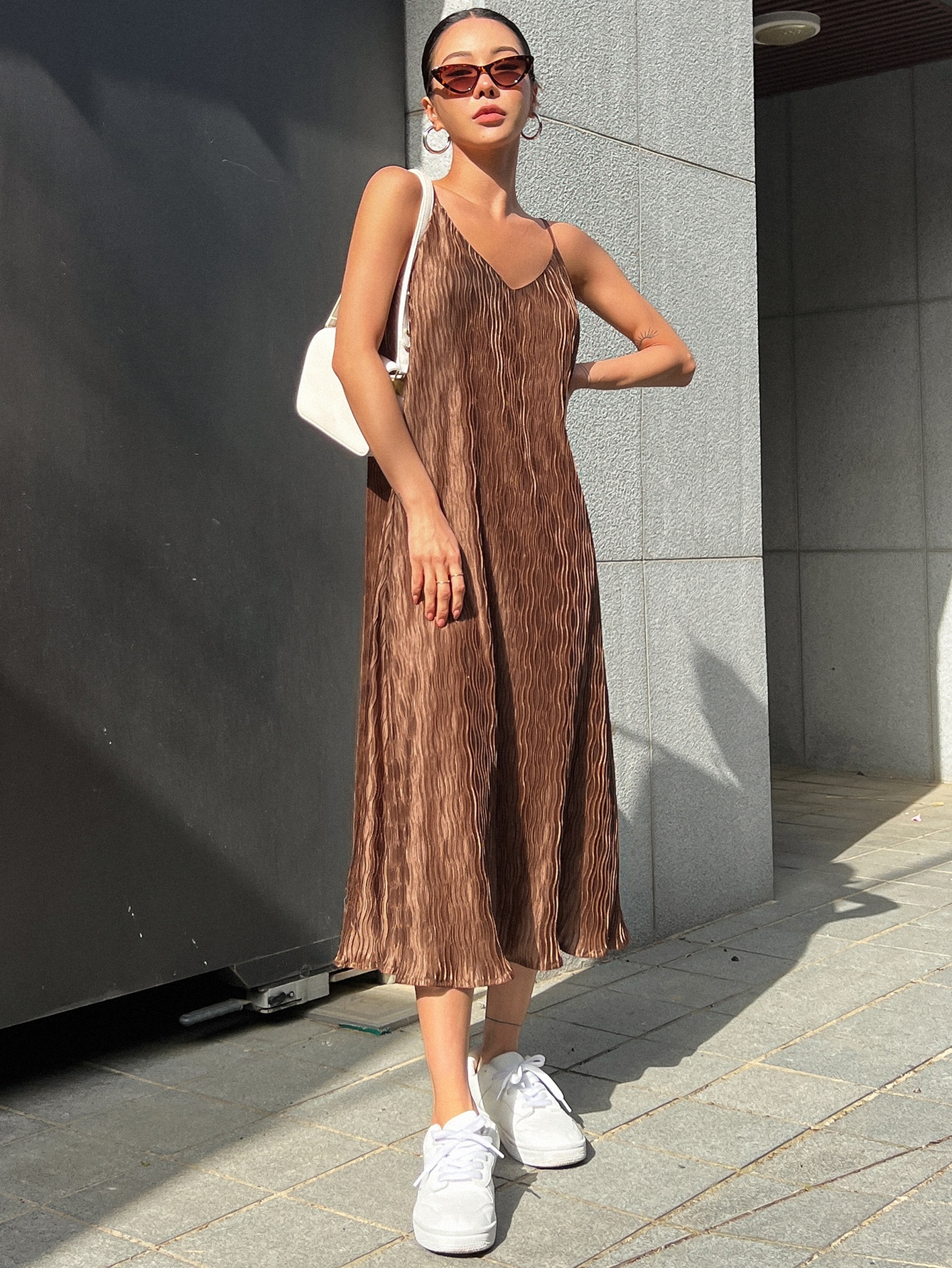 DAZY Kpop Textured Cami Dress | SHEIN USA