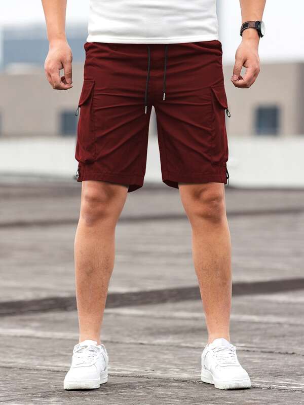 Manfinity Homme Men Drawstring Cargo Shorts | SHEIN UK