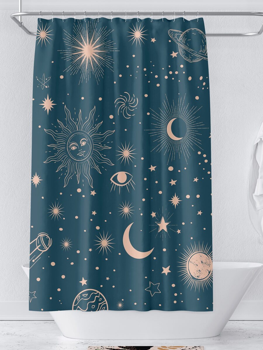 Galaxy Print Shower Curtain | SHEIN USA