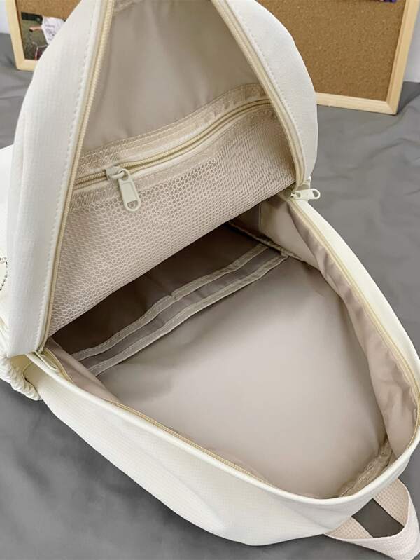 Patch Detail Functional Backpack | SHEIN UK