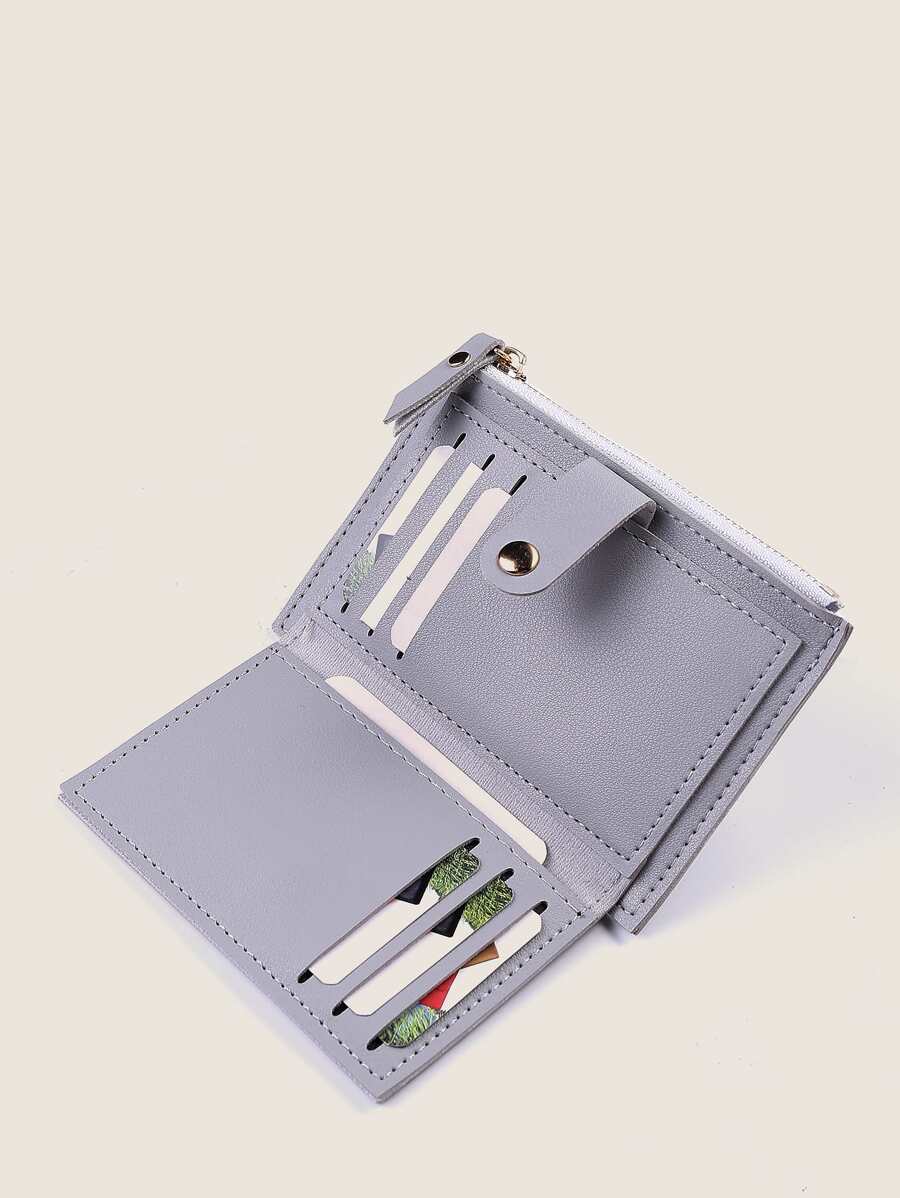 Minimalist Snap Button Card Holder | SHEIN USA