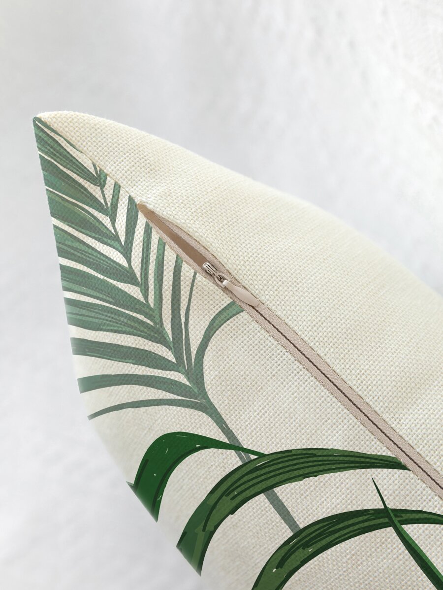 1pc Tropical Print Cushion Cover Without Filler, Modern Throw Pillow ...