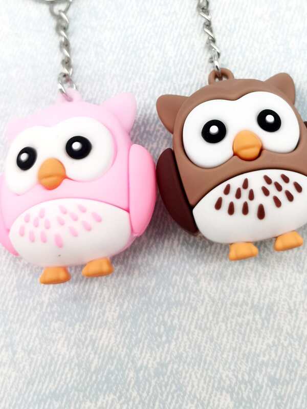 6pcs Cartoon Owl Charm Keychain | SHEIN USA