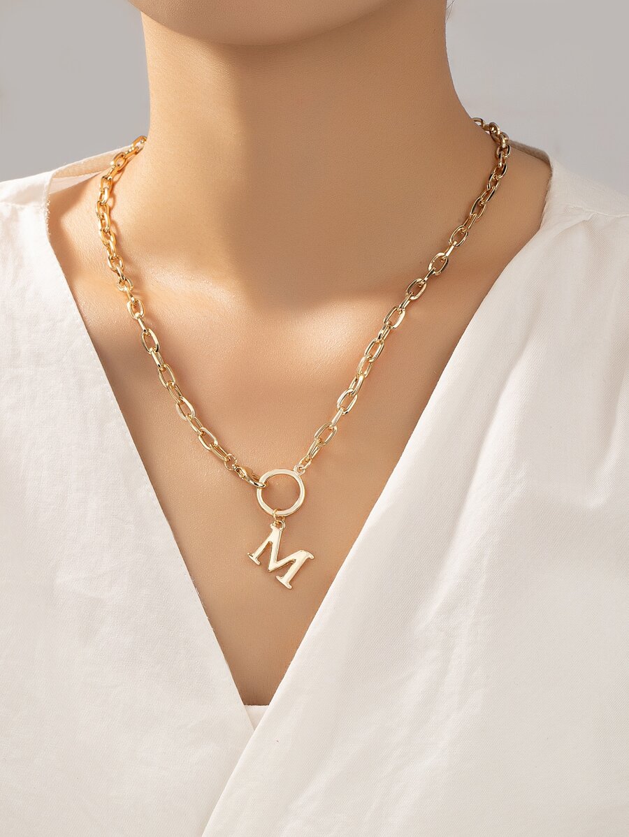 Letter Charm Ketting | SHEIN Nederland
