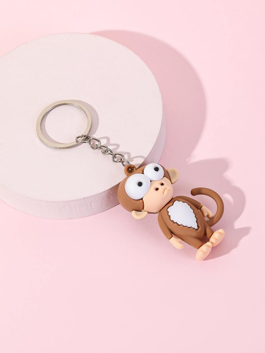 Cute Cartoon Monkey Charm Keychain For Gifts, Wallets, School Bags ...