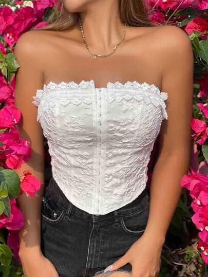 Tube Tops | Shirred, Crop, Graphic & More | ROMWE USA