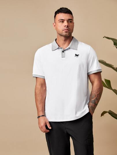 Men Polo Shirts, Shop Men Polo Shirts Online | SHEIN UK