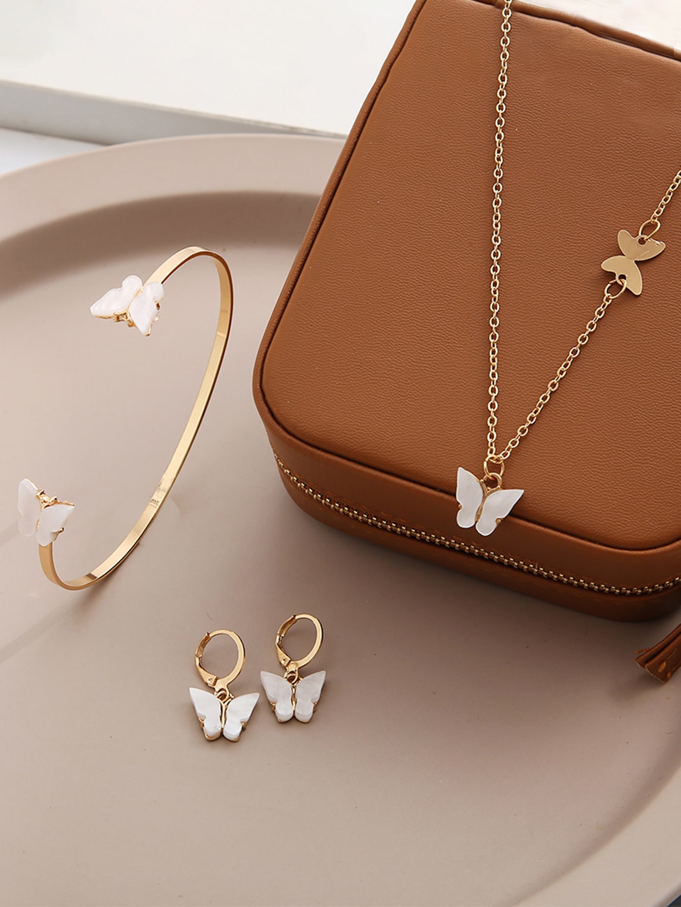 4pcs Butterfly Design Jewelry Set