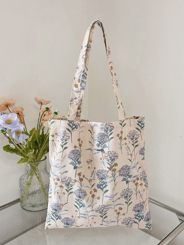Floral Pattern Shopper Bag | SHEIN