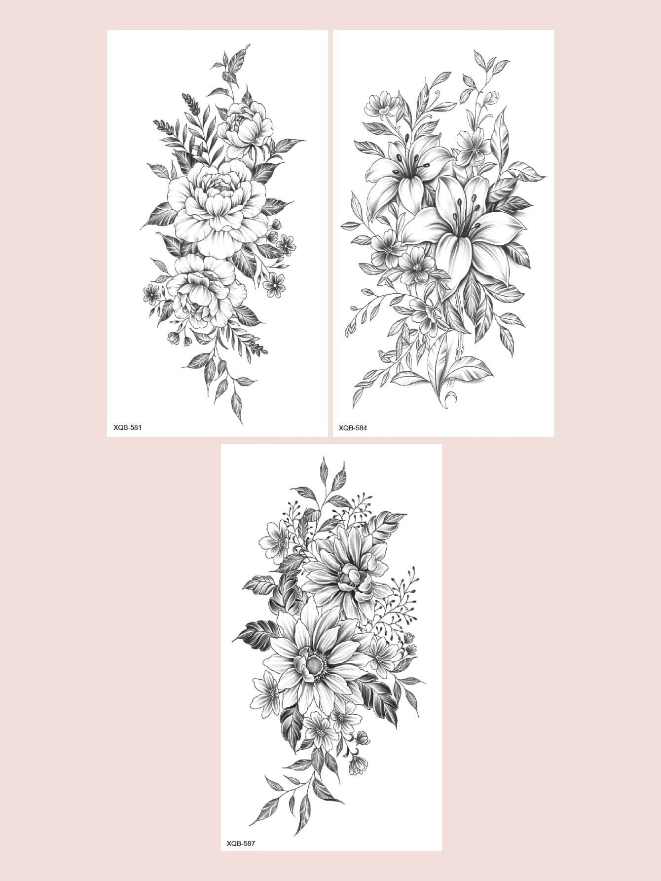 3sheets Floral Pattern Tattoo Sticker | SHEIN USA