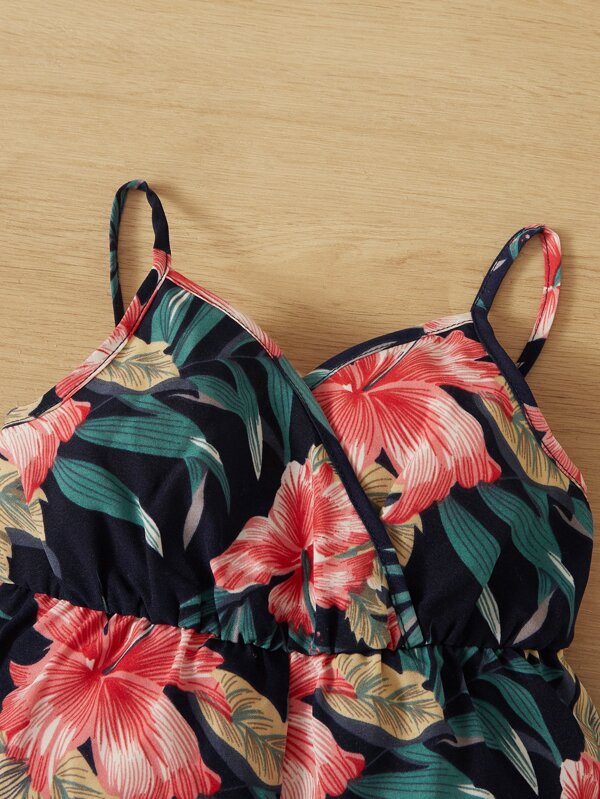 SHEIN Baby Tropical Print Cami Romper | SHEIN USA