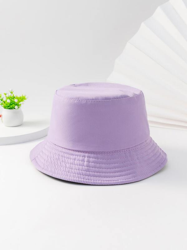 Solid Reversible Bucket Hat | SHEIN EUR