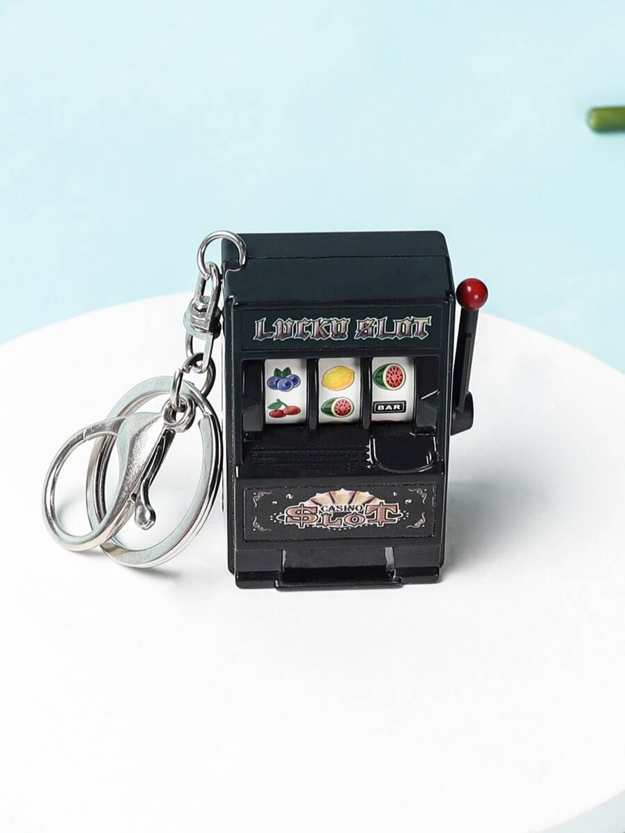1pc Cute Mini Slot Machine Keychain For Gifts, Wallets, School Bags ...