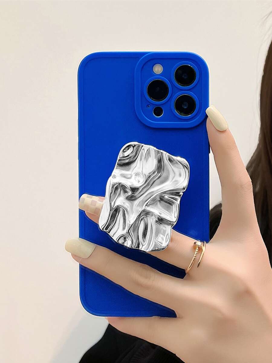 1pc Textured Geometric Design Stand-Out Phone Grip | SHEIN USA