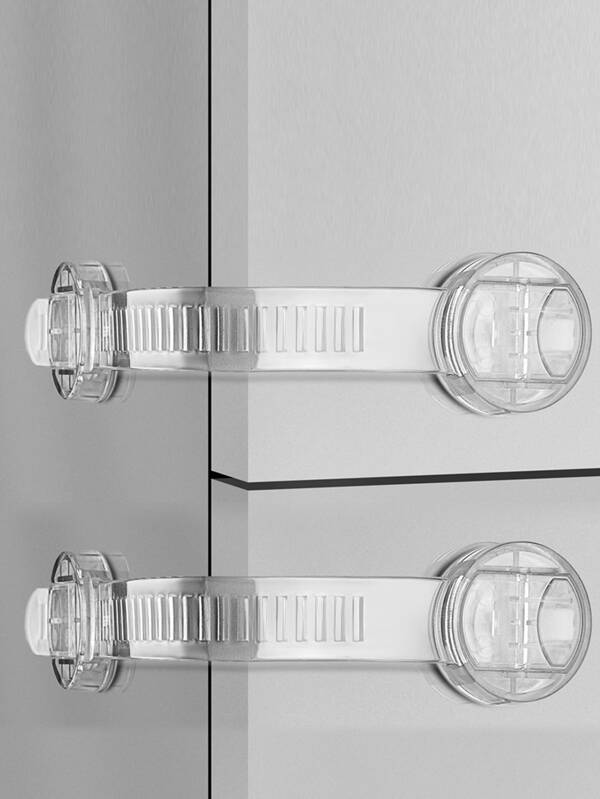 2pcs Clear Multifunction Safety Lock, Adjustable Transparent Drawer ...
