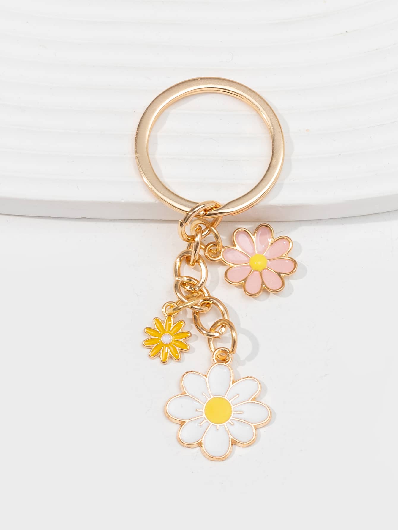 Flower Charm Keychain