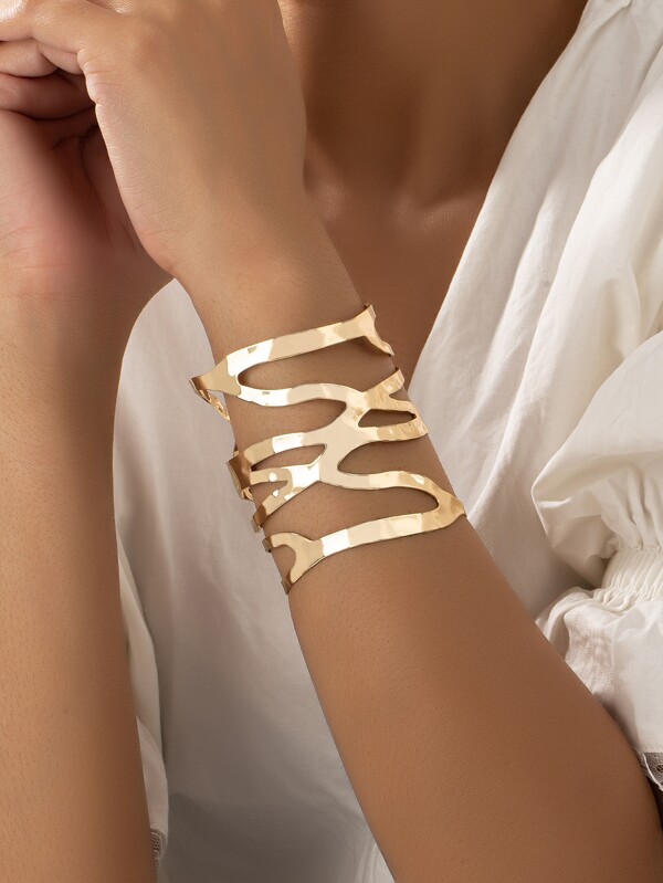 Hollow Out Cuff Bangle | SHEIN USA