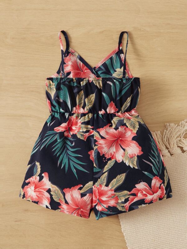 SHEIN Baby Tropical Print Cami Romper | SHEIN USA
