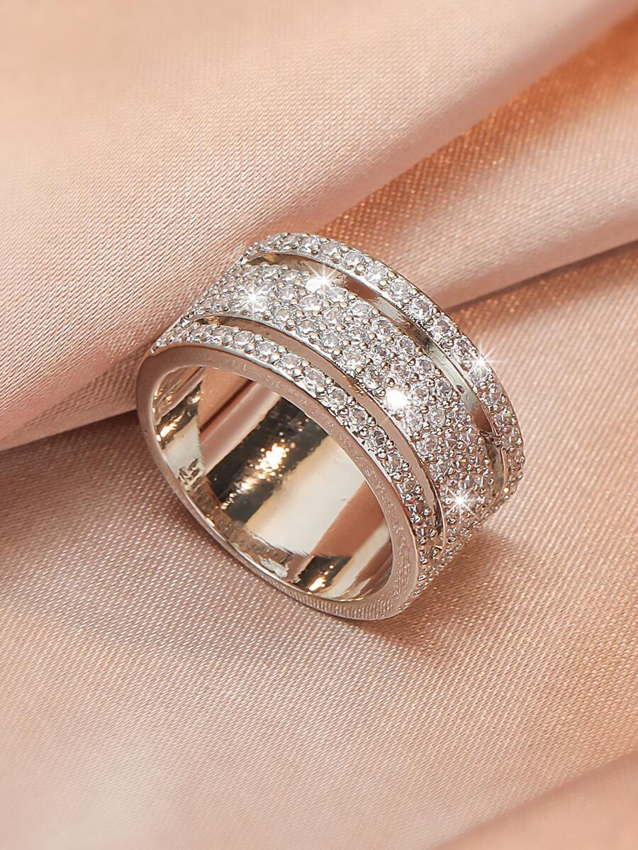 Cubic Zirconia Decor Ring | SHEIN USA