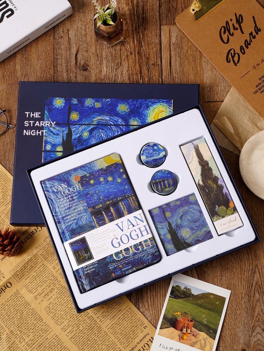 49pcs Landscape Print Stationery Set,Back To School,School Supplies ...