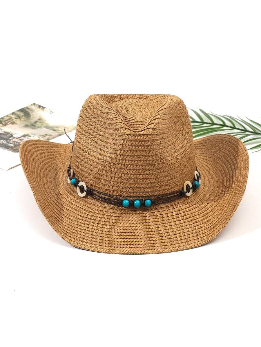 Bead Decor Straw Hat | SHEIN USA