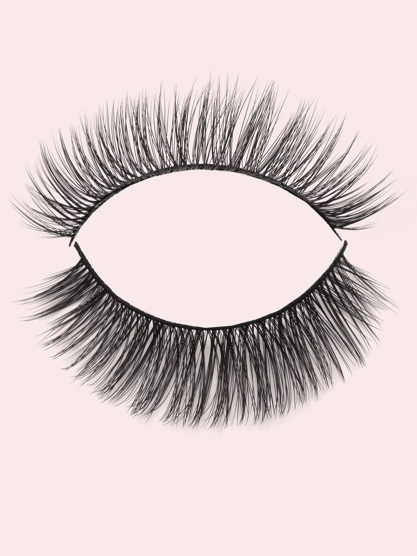 MAGEFY 10 Pairs Of Natural Full False Eyelashes With Case,Fluffy Slim ...