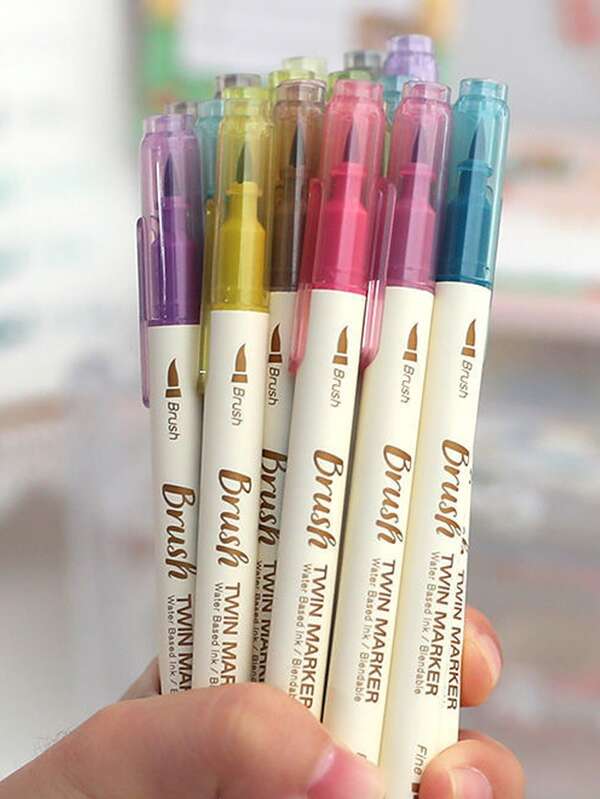 1pc Double Head Marker Pen | SHEIN USA