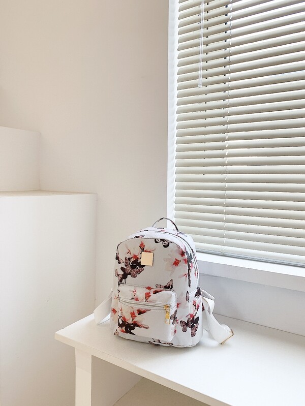 Vintage Flower Print Backpack | SHEIN USA