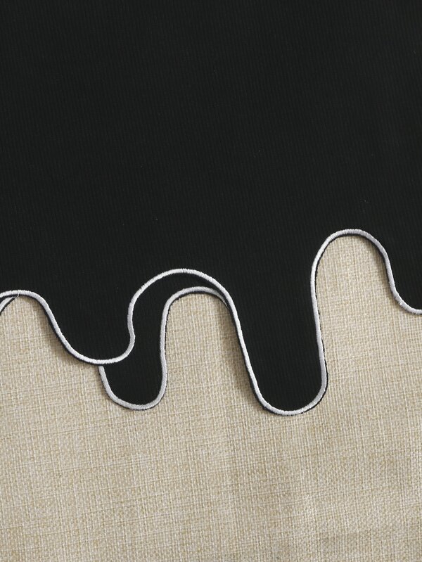 SHEIN Teen Girls Contrast Binding Asymmetrical Hem Tank Top | SHEIN UK