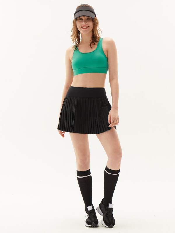 GLOWMODE Core Court Collection Accordion Pleated Tennis Skirt | SHEIN
