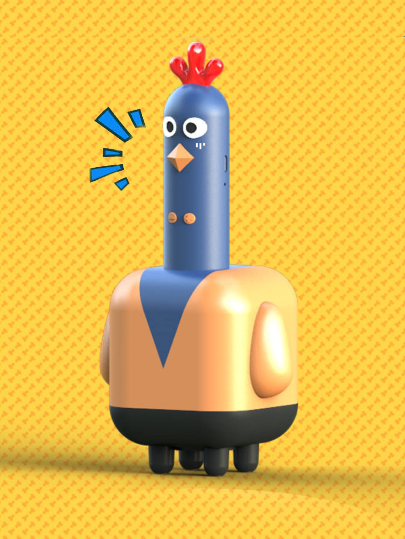 1pc Chicken Design Speaker Compatible With Bluetooth