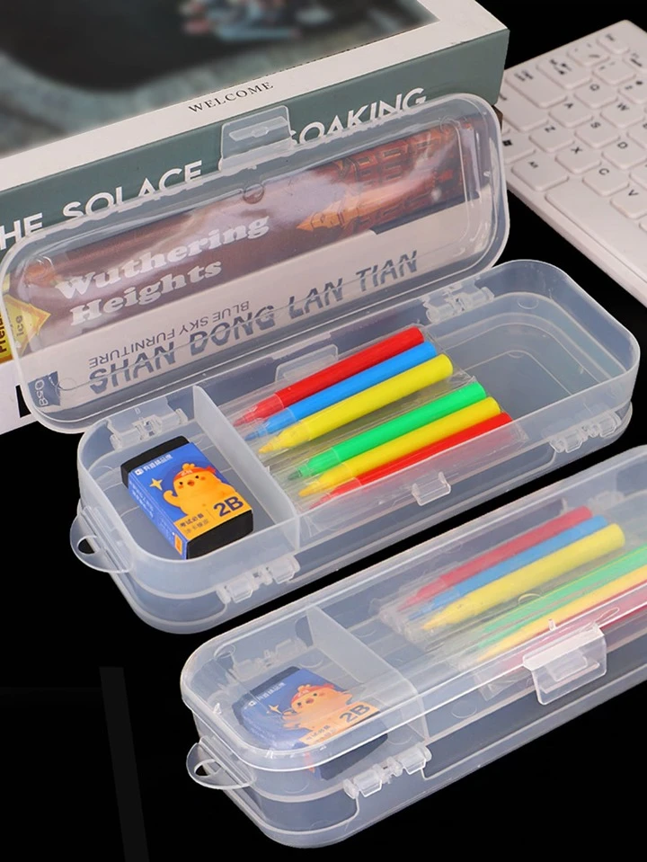 Clear Plastic Pencil Box