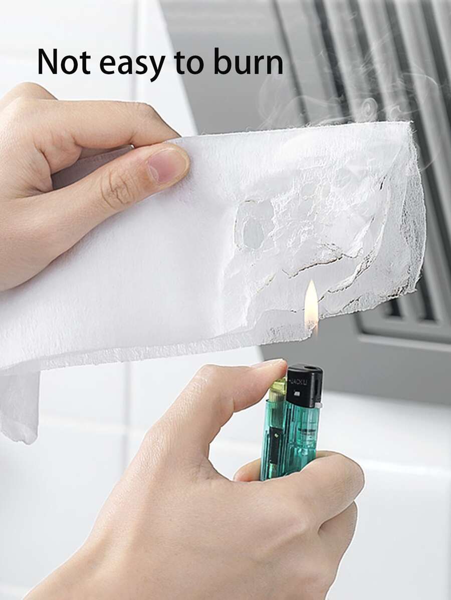 12pcs White Range Hood Filter Cloth, Minimalist Non-Woven Fabric Range ...