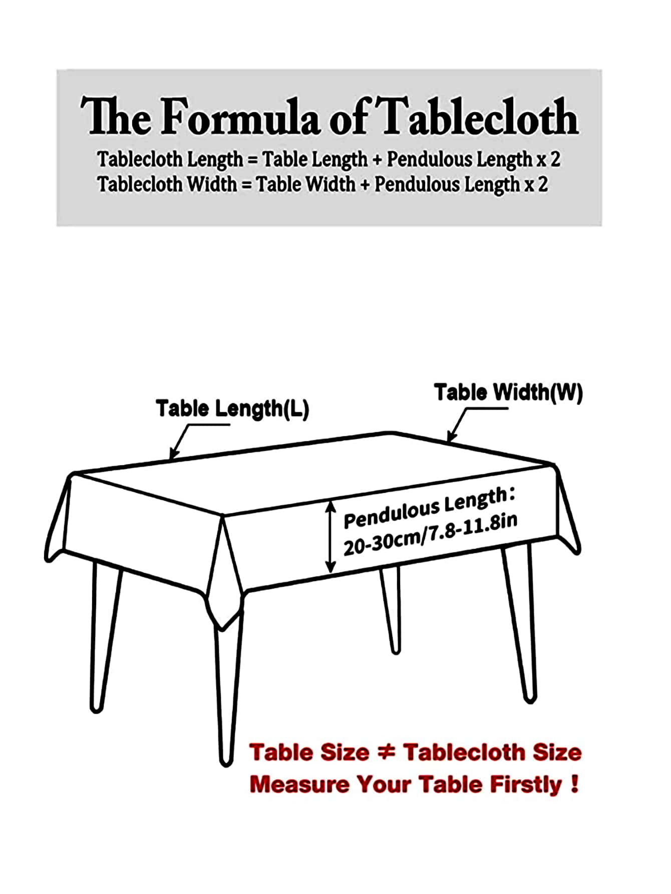 1pc Fabric Tablecloth, Modern White Ruffle Trim Rectangle Table Cloth ...