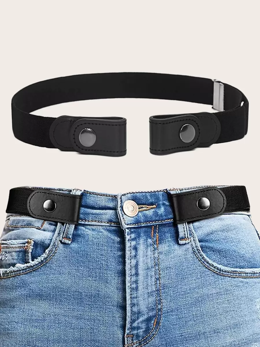 1pc Invisible Belt Lady's Casual Stretch Stretch Stretch Jeans Belt ...