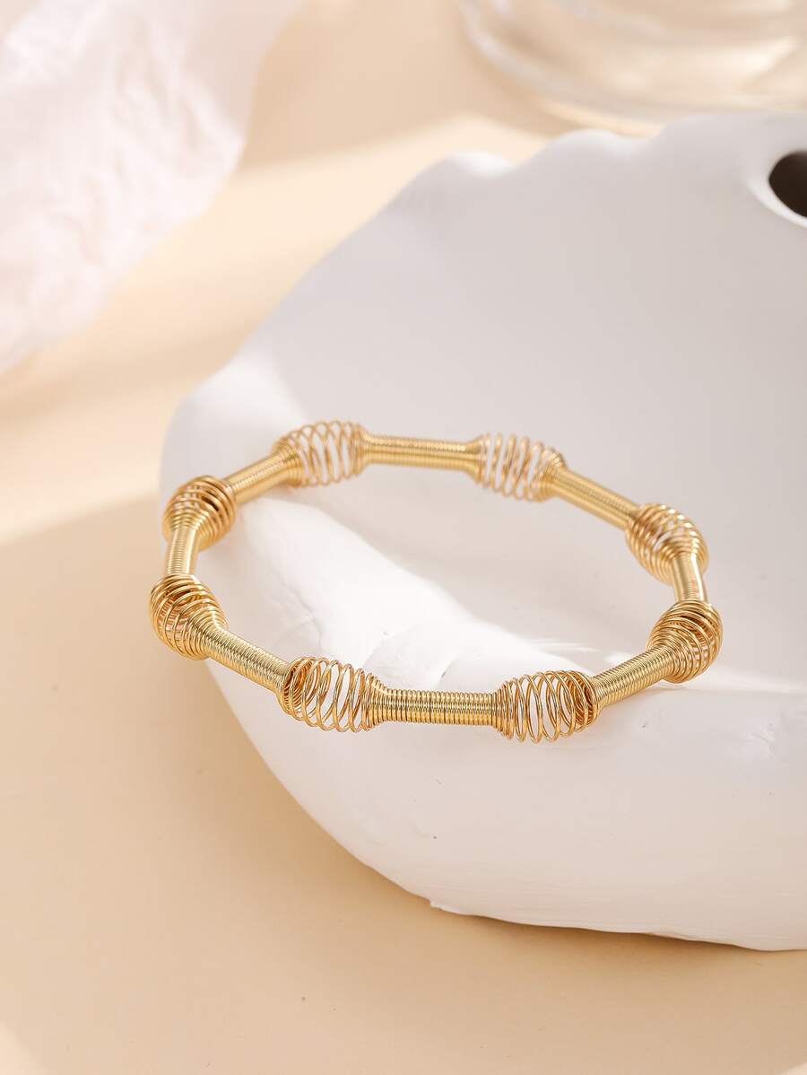 Metal Coil Spring bracelet | SHEIN USA