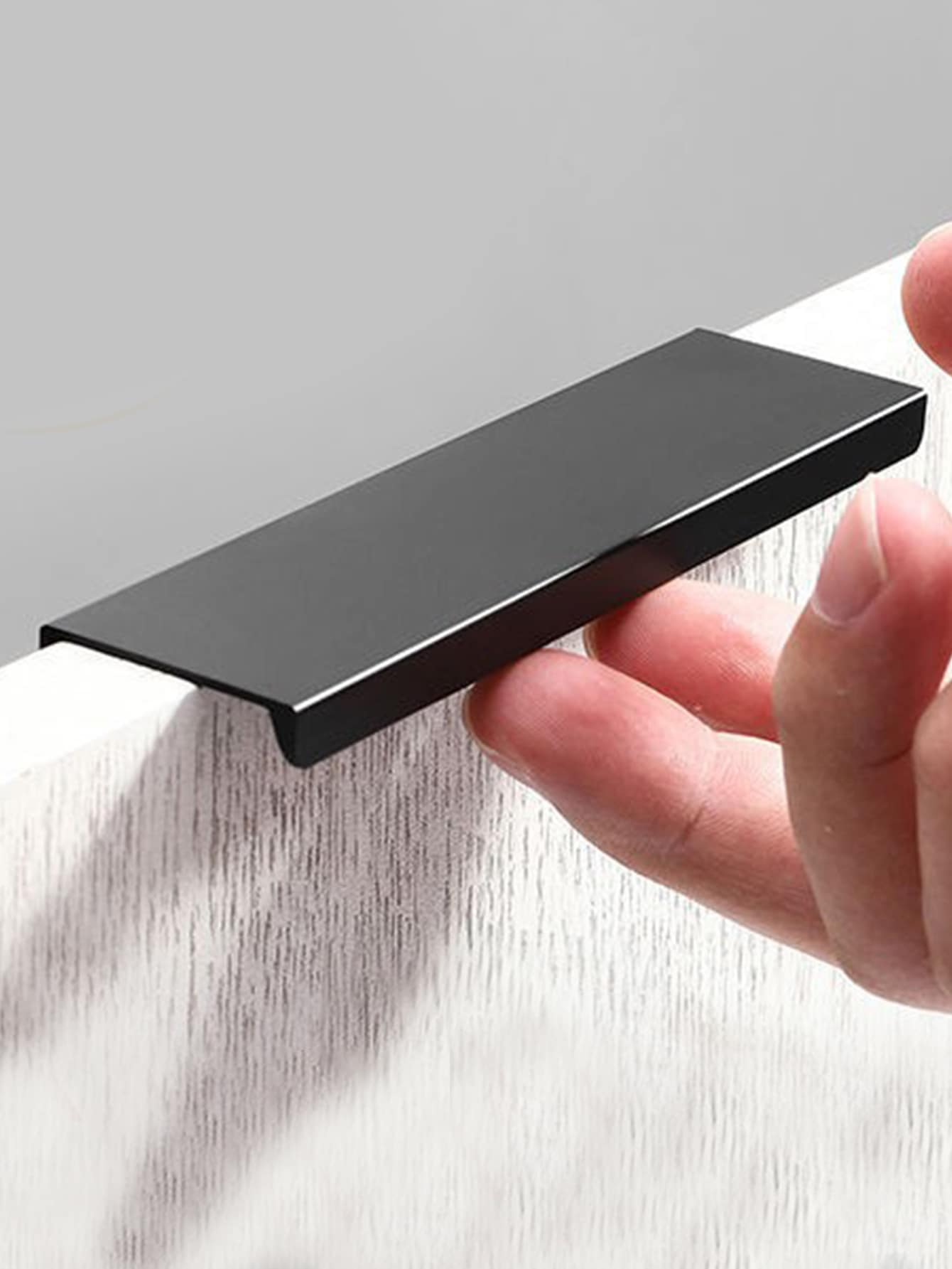 1pc Durable Aluminum Alloy Drawer Pull,Simple Black Detachable Drawer ...