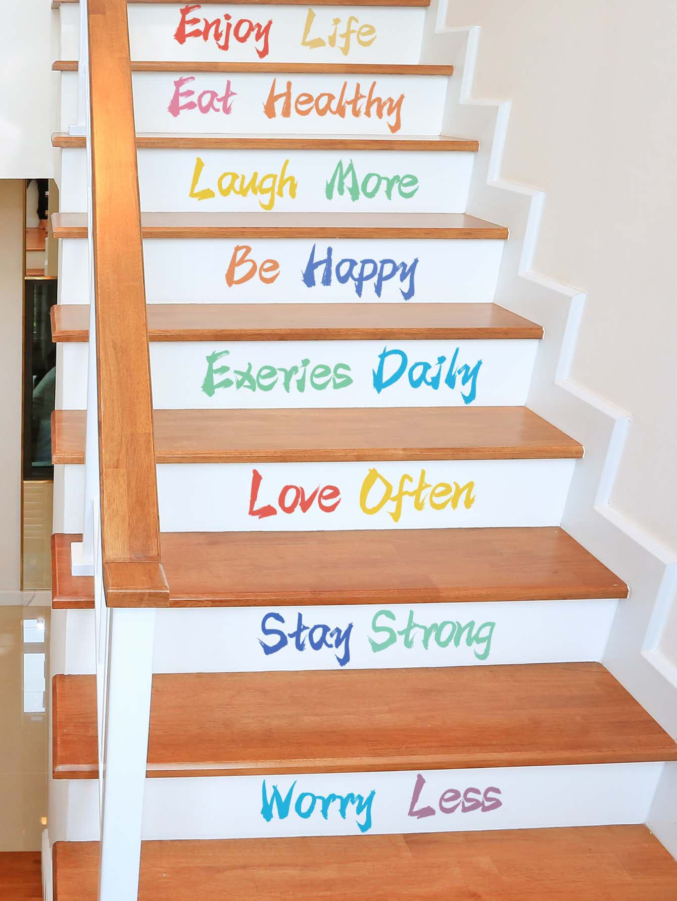Slogan Graphic Stair Sticker | SHEIN UK