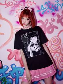 Anime Cartoon Figure Graphic Tee | SHEIN USA