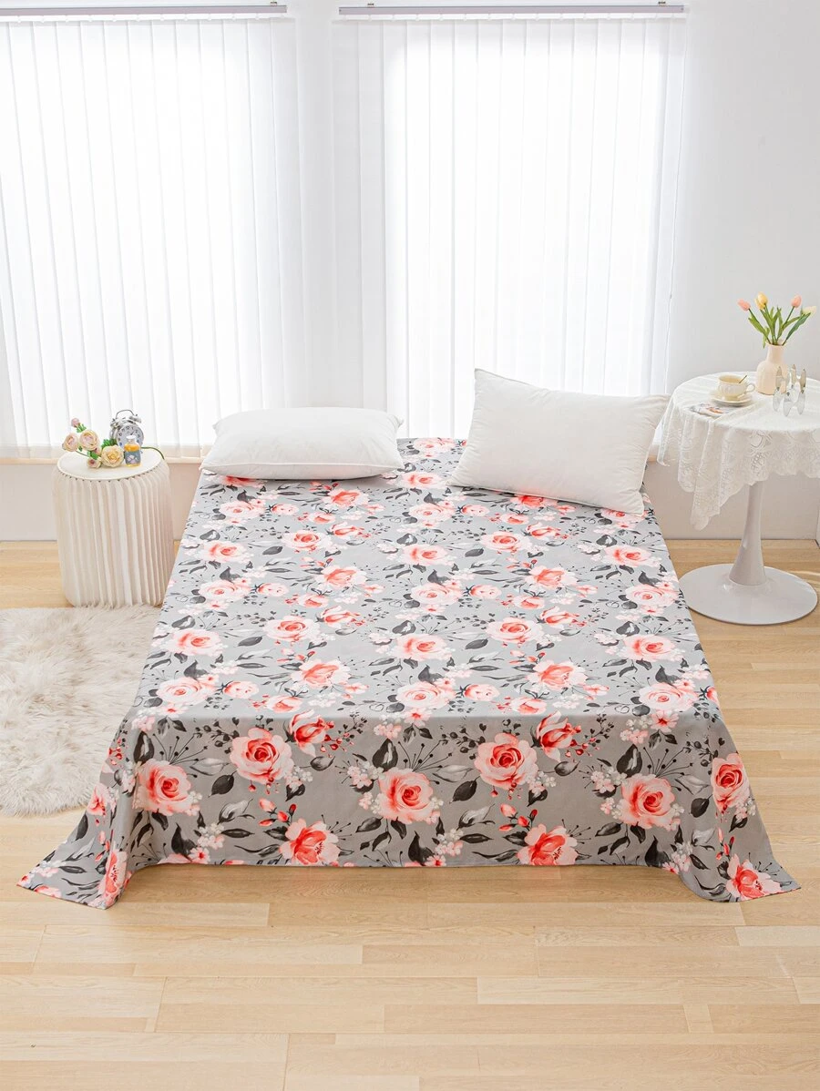 Floral Print Flat Sheet | SHEIN USA