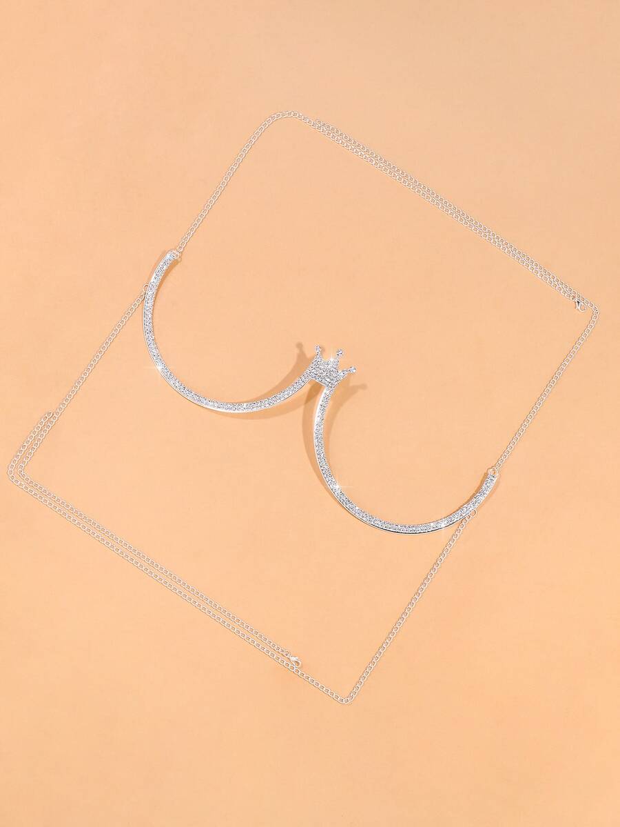 Rhinestone Crown Decor Body Chain | SHEIN UK