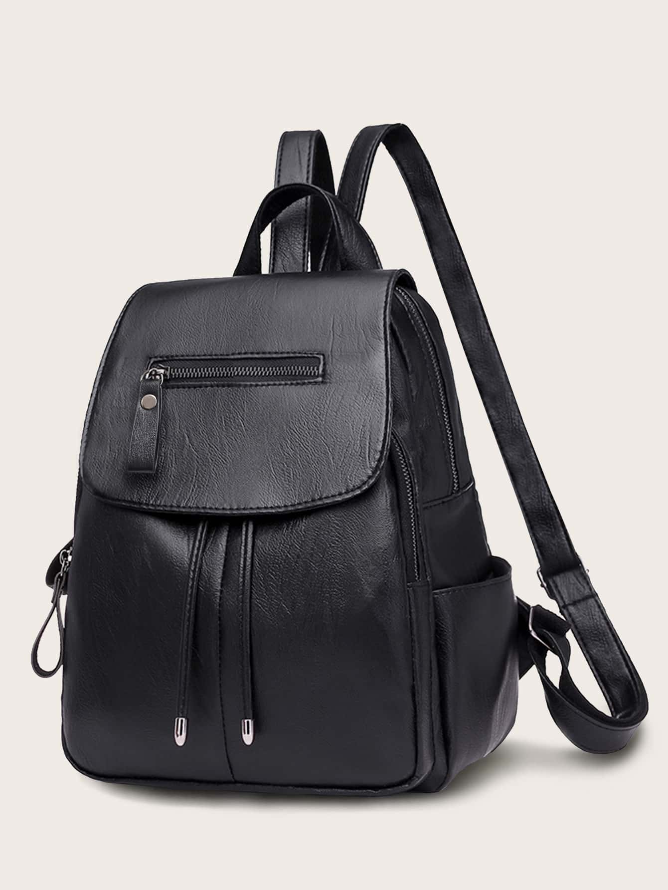 Waterproof,PU,Flip Backpack,Lightweight Graphic Backpack With Bag Charm ...