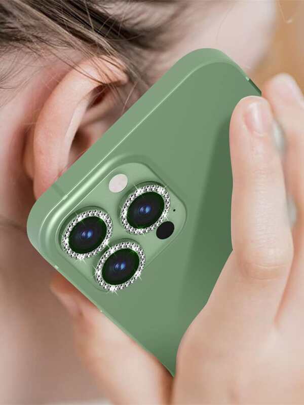 3pcs Glitter Camera Lens Protector Compatible With iPhone | SHEIN UK