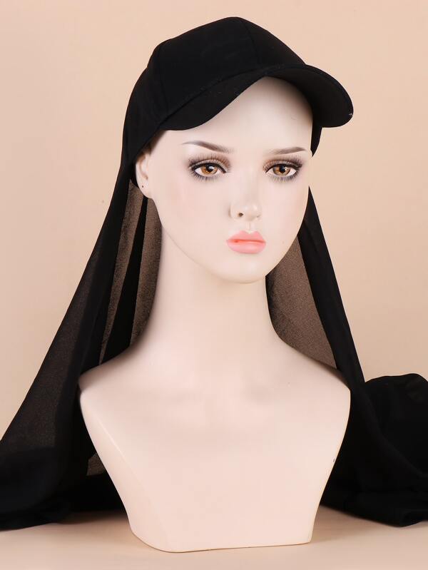 Solid Baseball Cap With Neck Flap | SHEIN USA