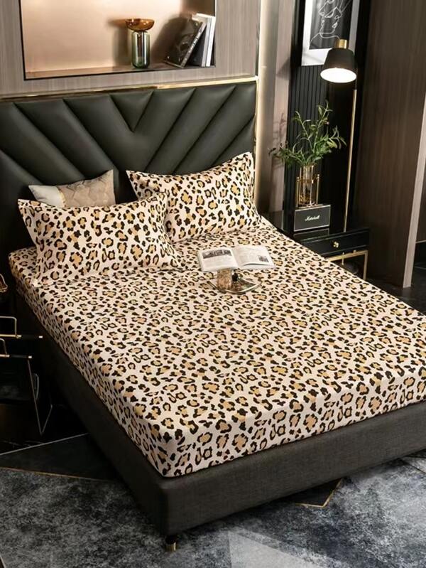 Leopard Pattern Sheet Set Without Filler | SHEIN USA