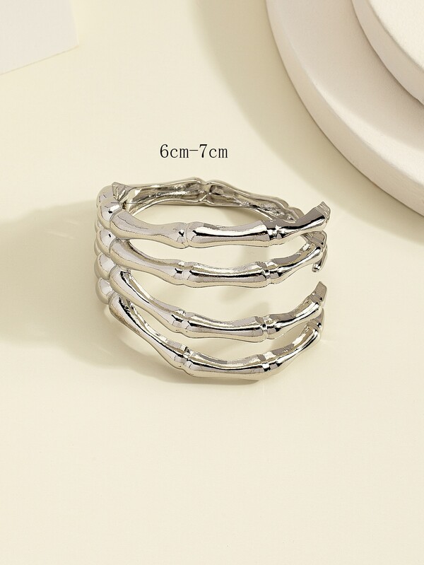 Skeleton Hand Design Cuff Bangle | SHEIN USA